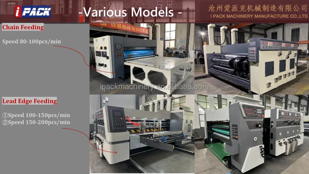 IPACK Corrugated Paper Fully Automatic Flexo Printer Slotter Die Cutter ...