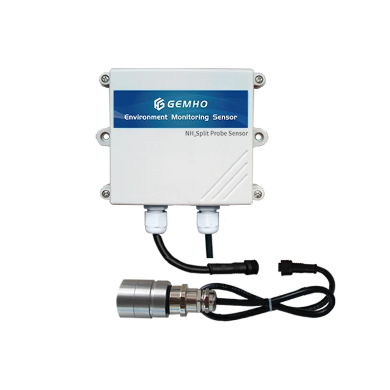 RS485 NH3 Gas Detector With Split Probe Wall Mounted Ammonia Detector ...