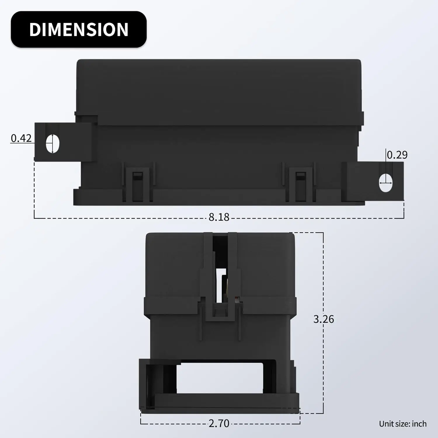 Relay Box Pre-Wired with 6 Pcs 4 Pin Relays & 11 Pcs Fuses