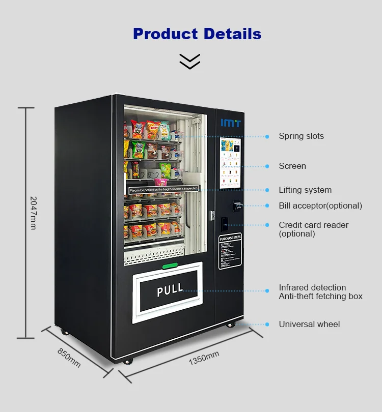 Wholesale Combo Vending Machine for Snacks & Drinks with Elevator ...