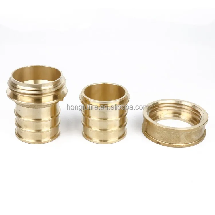 UNI Male Adaptor Fire Hose Coupling with Nozzle - Durable Brass Fire ...