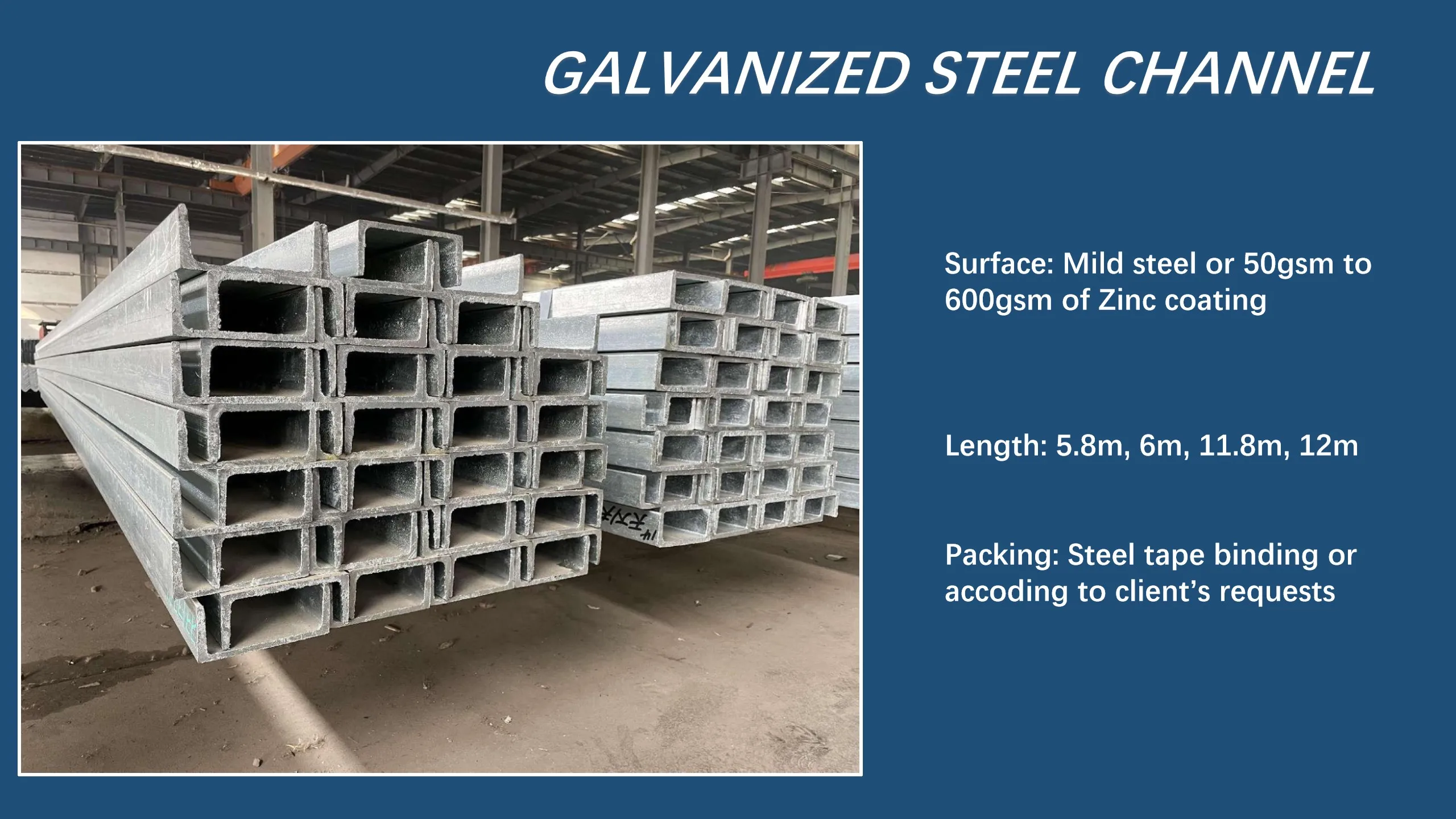 S235 Q235 A36 Steel - Standard C Channel Dimensions