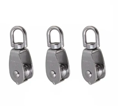 Wire Rope Swivel Pulley M50 Ss304 Ss316 Double Wheels Swivel Small Rope ...