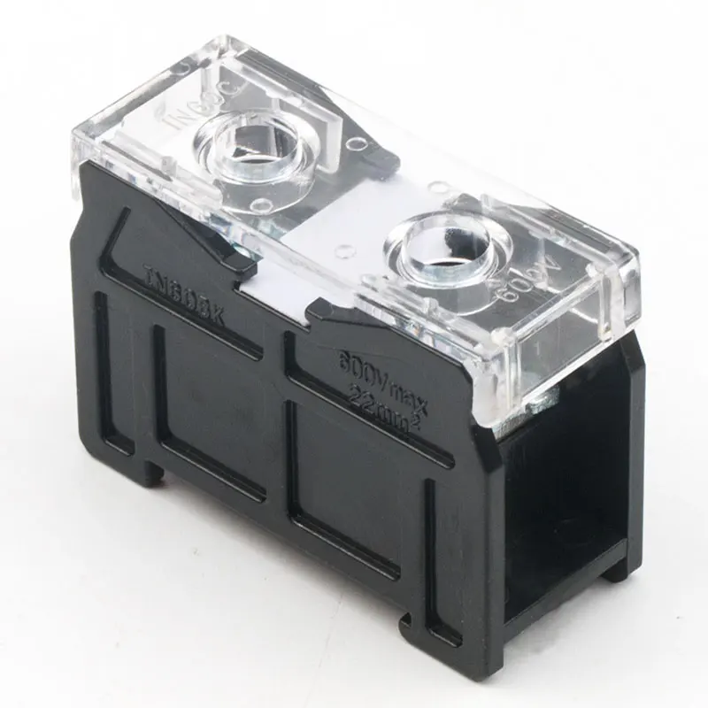 In60bk Terminal Block Black 1p 90a 600v Pc Material Wire Connector ...