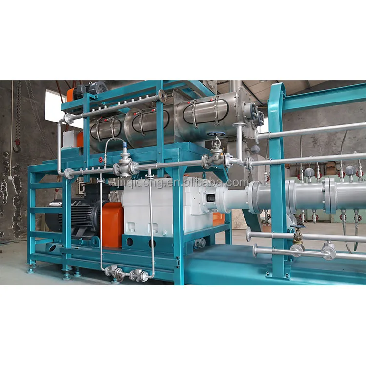 Animal Food Machine Fish Feed Pellet Extruder Production Line For Fish ...