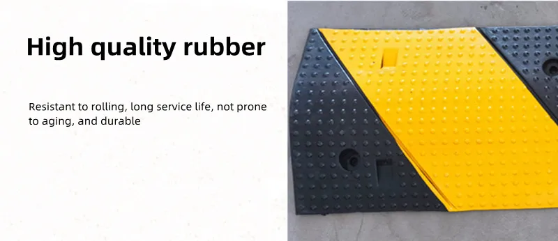 High Strength Driveway Rubber Speed Bumps Install Deceleration Strip ...