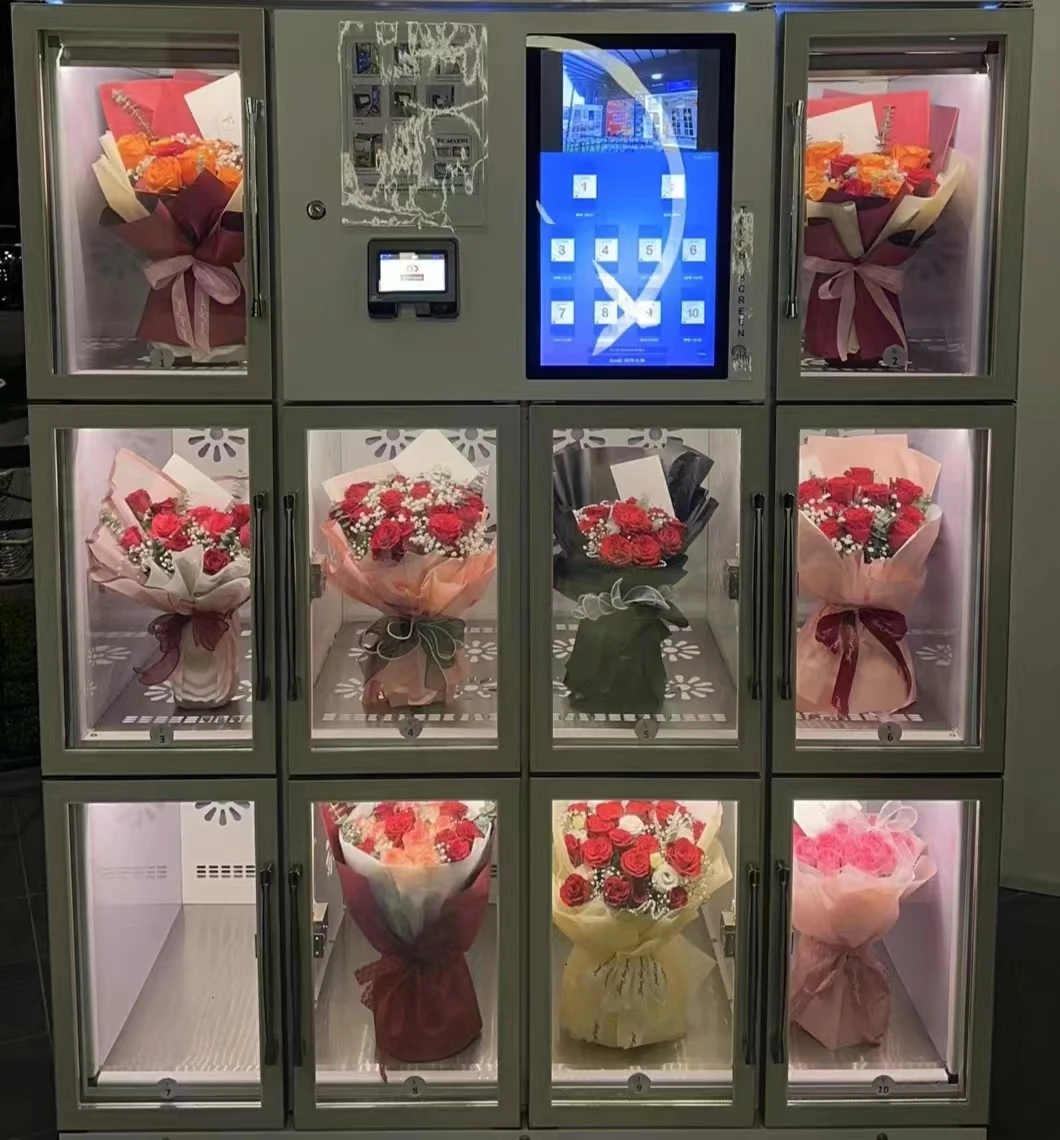 Haloo 12 Cells Flower Vending Machine Gifts Flower Holding Machine With ...
