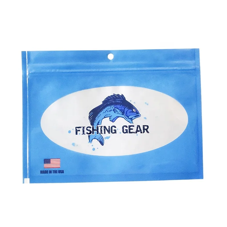 Custom Fishing Hook Bait Gear Packing Pouch Soft Plastic Trolling ...