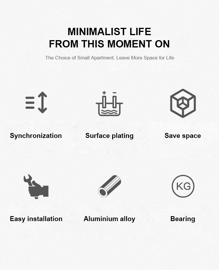 Multi Functional Flat Sliding Folding Table Hardware