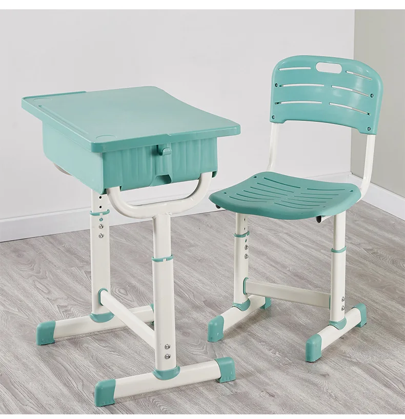 Plastic Seat Student Desk and Chair School Study Table and Chair Set ...