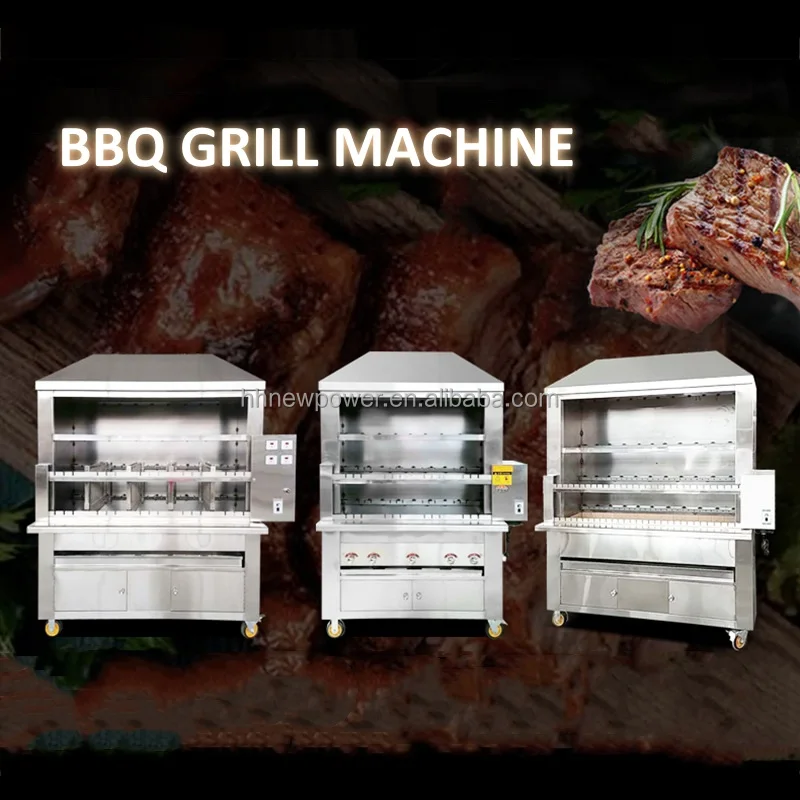 Fully Automatic Commercial Barrel Charcoal BBQ Machine