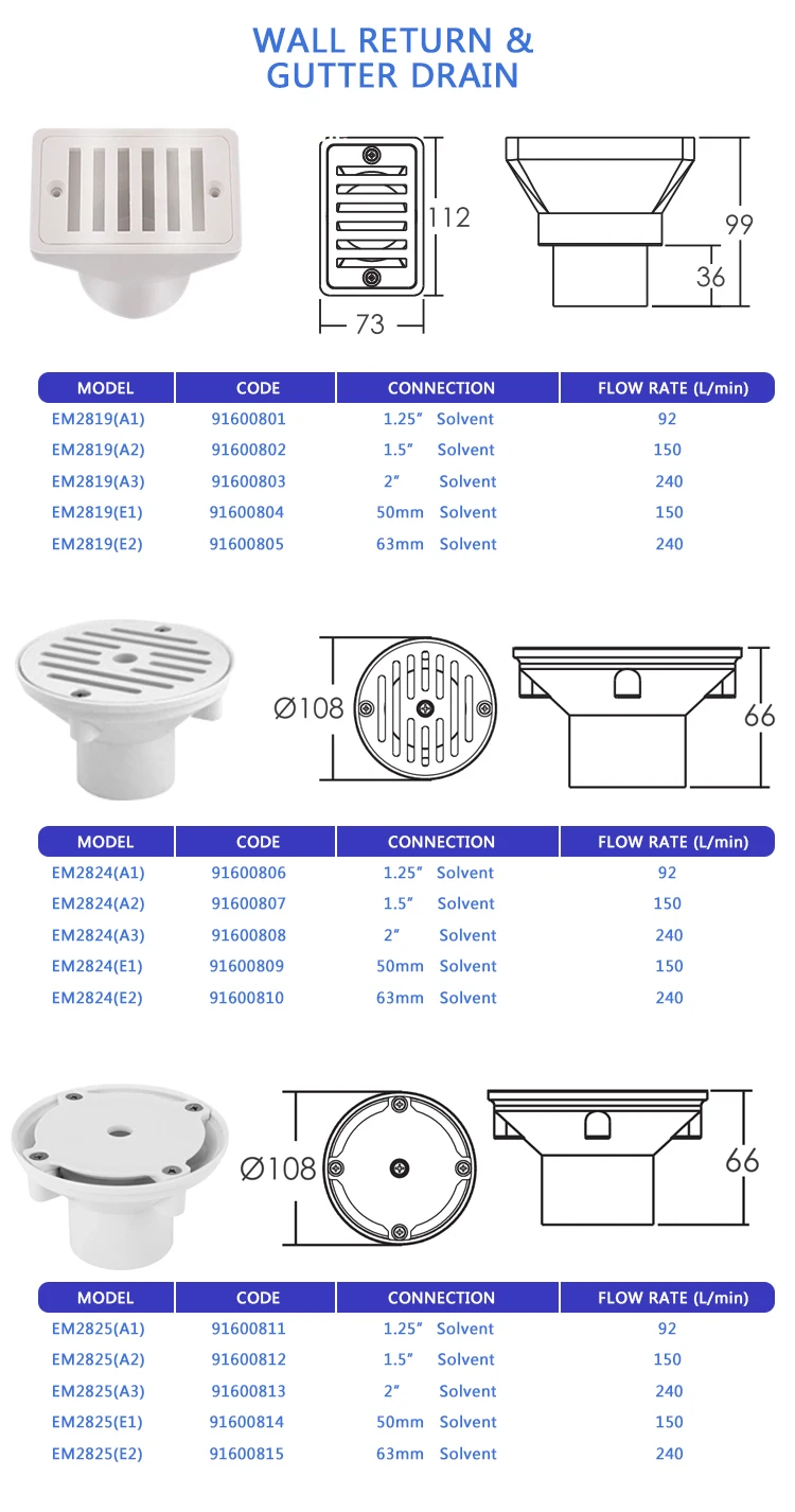 Water Crown Wholesale Swimming Pool Fitting Accessories Smooth Surface ...