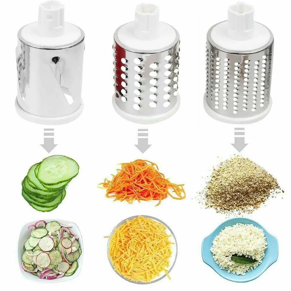 Manual Rotary Cheese Grater - Versatile Fruit & Veggie Cutter