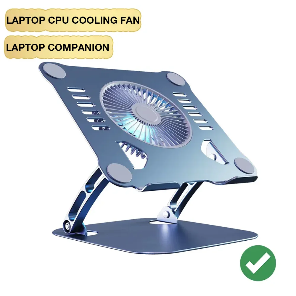 Aluminum cooling laptop stand foldable laptop cooler cpu cooling fan ...