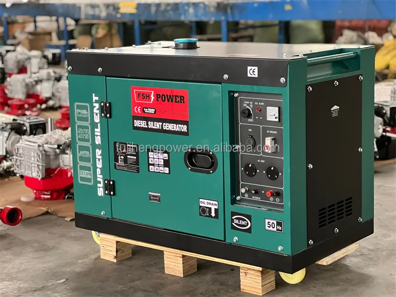 Portable Silent Diesel Generator 5kva 6kva 8kva 10kva - Buy Single ...