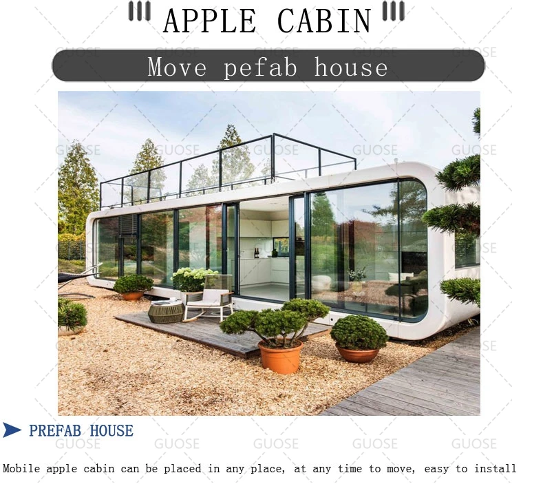 Luxury Prefab Modern Shipping Smart Modular Apple Capsule Cabin House ...