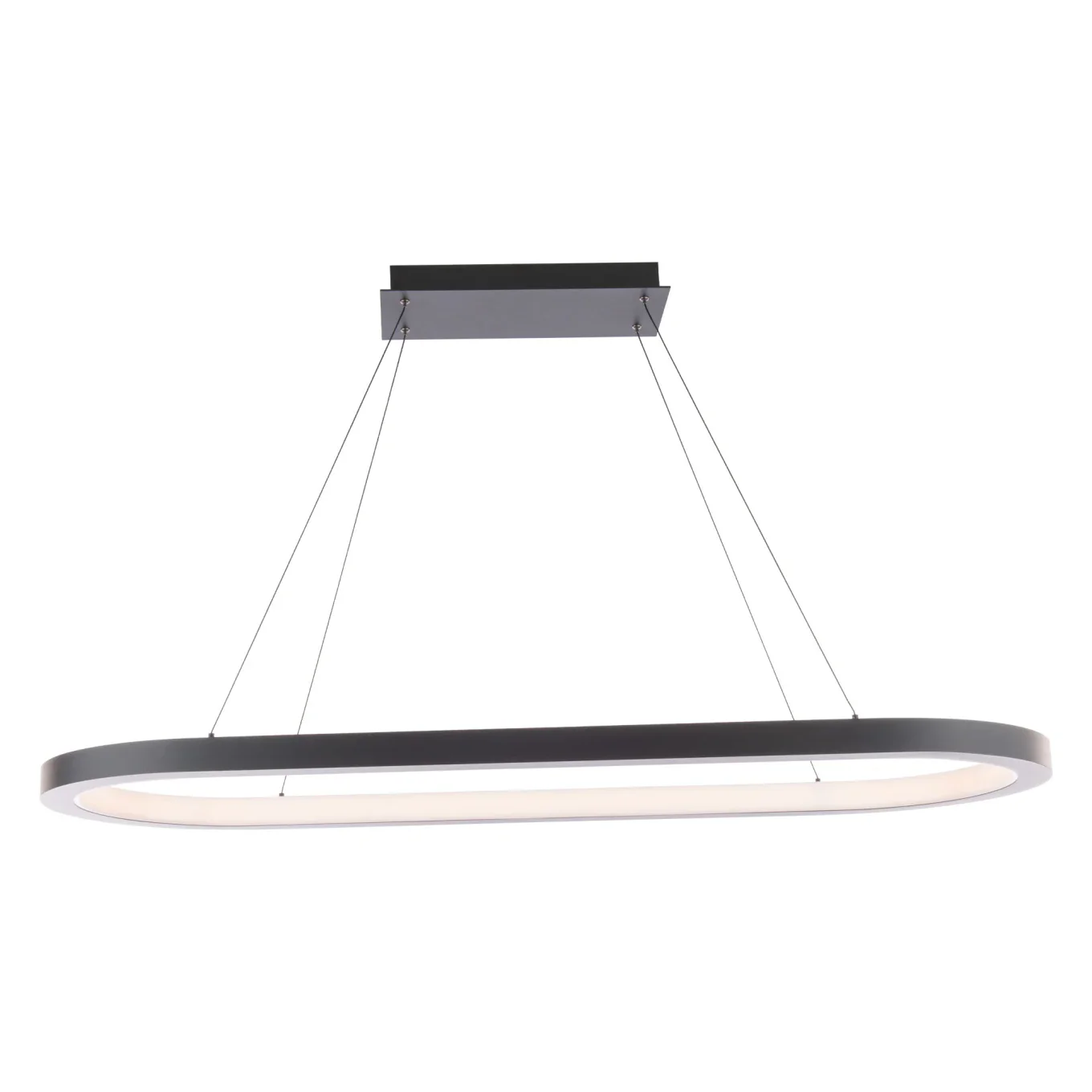 Minimalist Oval Ring Suspended Led Linear Light Hot Sale Commercial ...