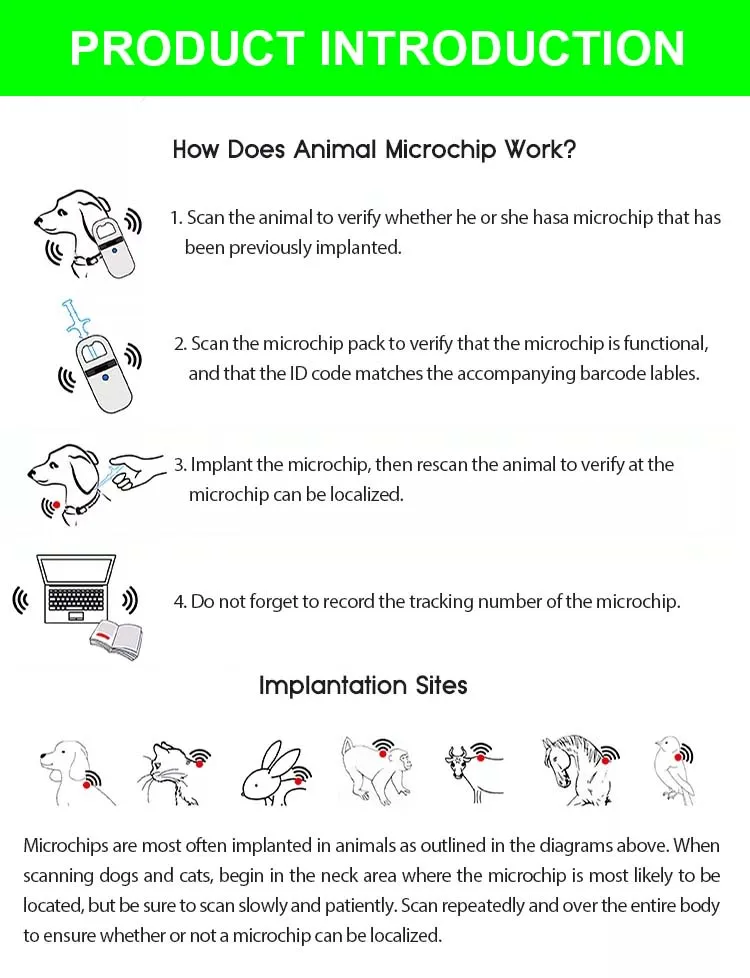 134.2khz RFID for Pet Tracking - Injectable Microchip