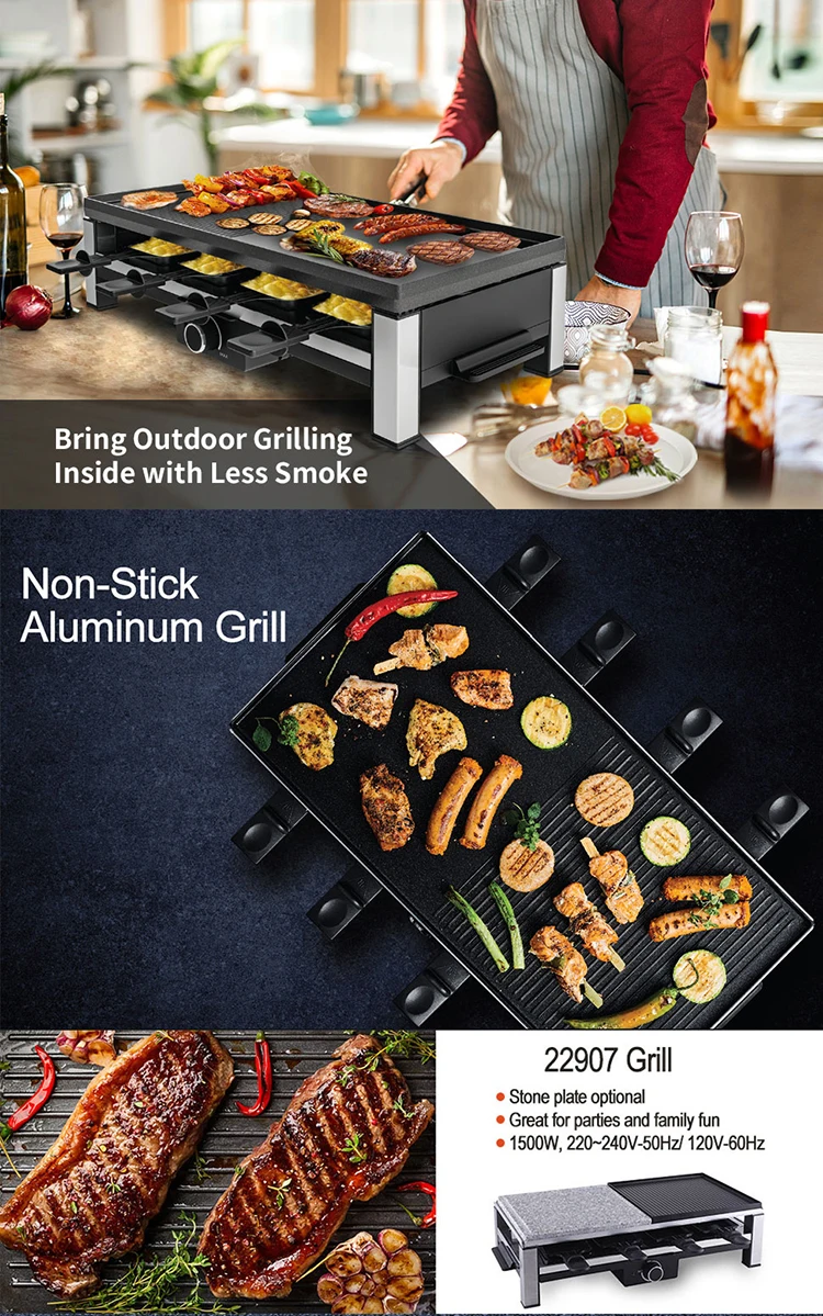 Mini Barbecue Grill Non-electric Raclette Machine Electric Steak Grill ...