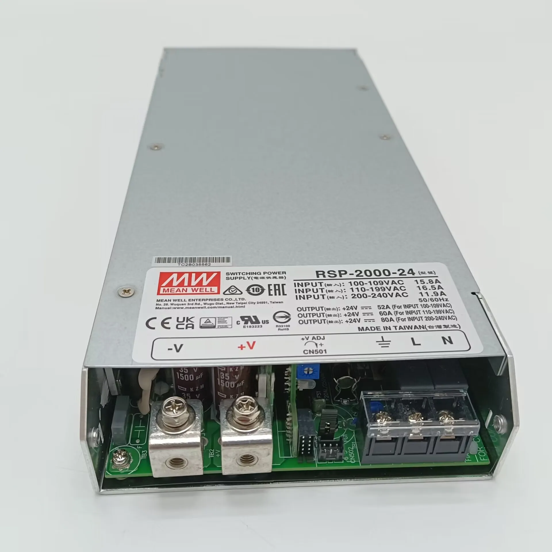 Meanwell Rsp-2000-24 80a Smps 75w To 10kwatt 2000w Psu 24vdc Switching Power Supply 24v With Pfc ...