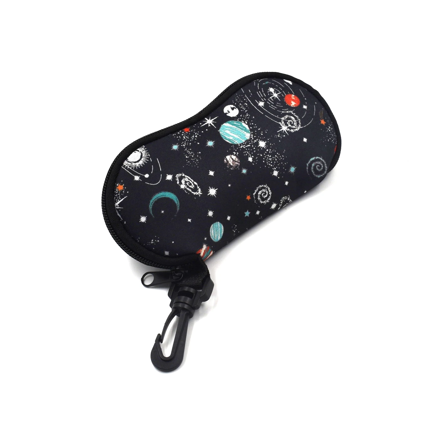 Kids Neoprene Pattern Zipper Glasses Cases With Plastic Hook - Buy Kids ...
