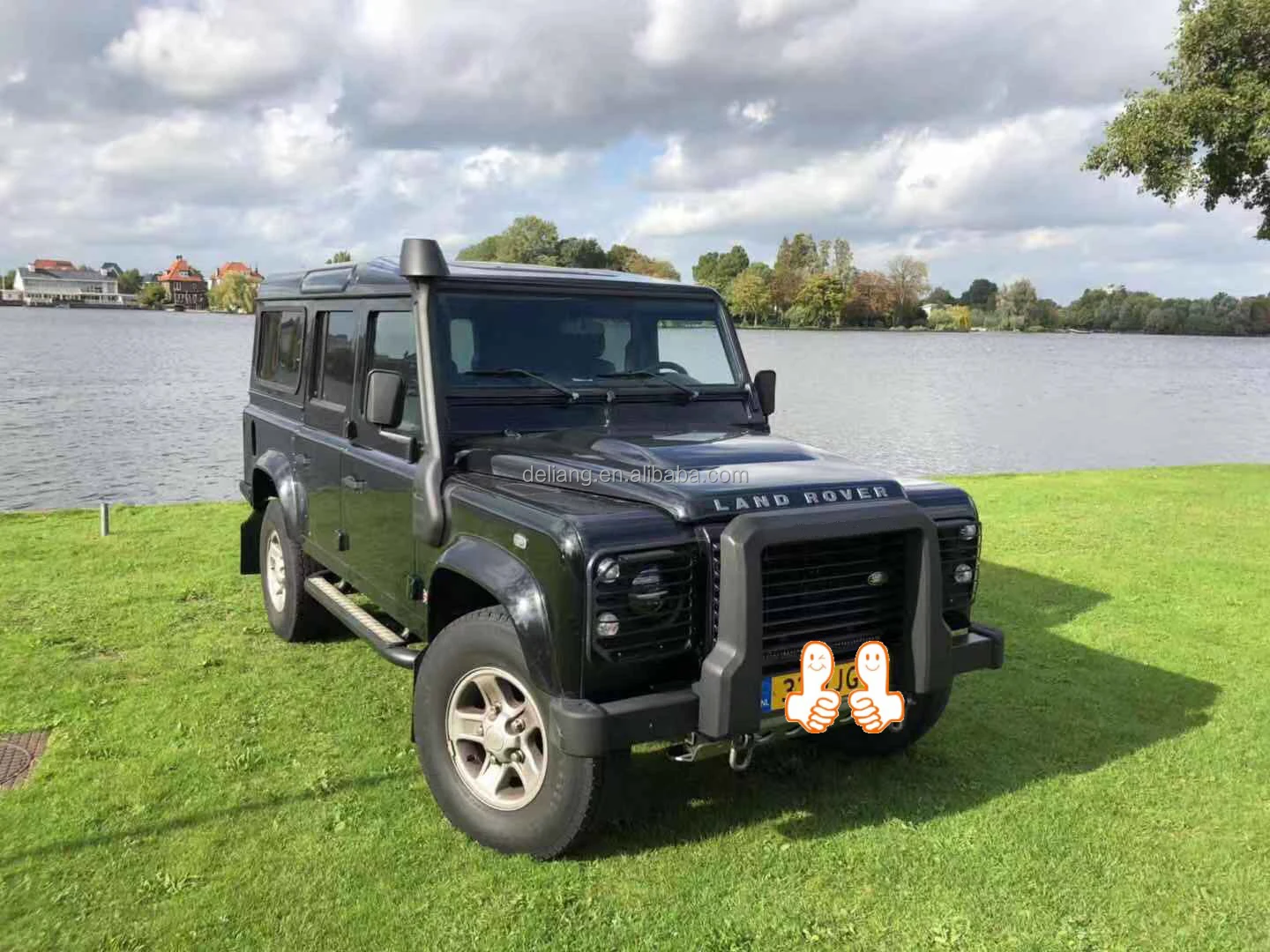 FRONT BUMPER a FRAME PROTECTION BAR NUDGE BAR for LAND ROVER DEFENDER ...
