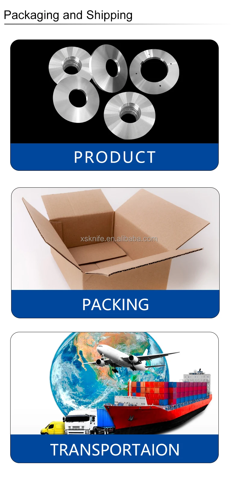 Customized Longitudinal Shear Disc Shear Knife Blade