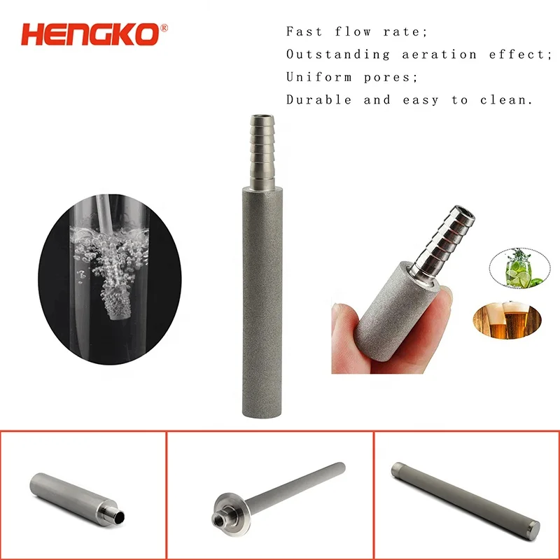 Sintered Stainless Steel Powder Air Stone Ozone Diffuser 0.5 2 5 Micro ...