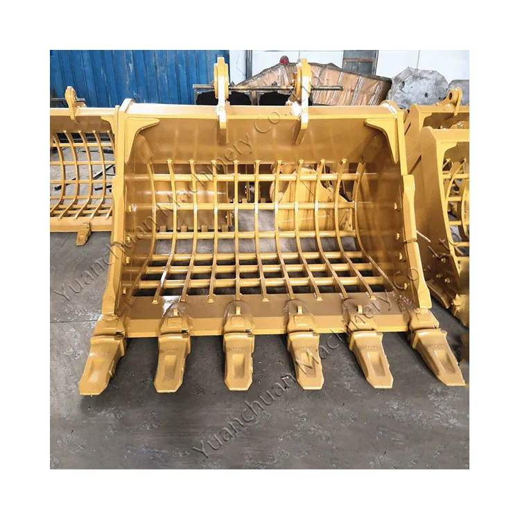 Rotary Grid Bucket Excavator Grid Screen Bucket Garbage Cleaning Ditch ...