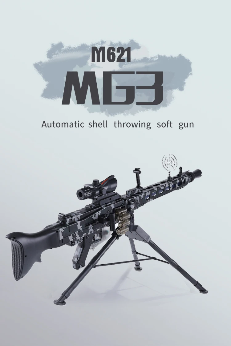 Factory Customization Nerf Gun Mg3 Plastic Shooting Shell Ejecting ...