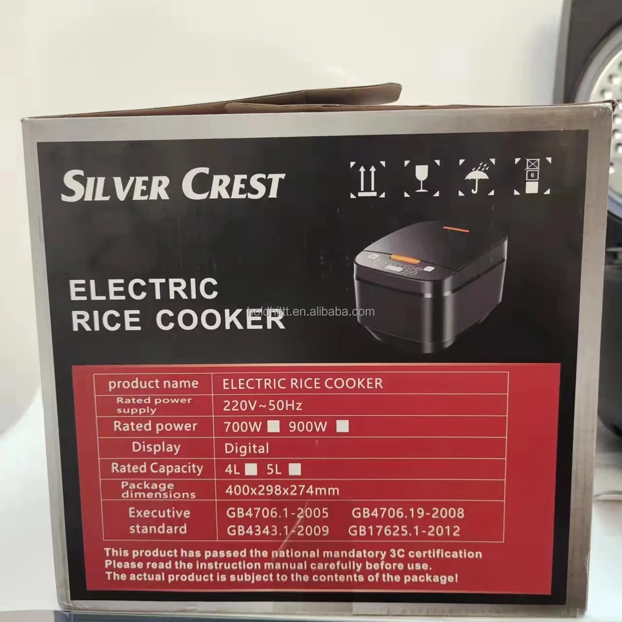 Silver Crest 5l Microcomputer Controlled Automatic Smart Electric Rice ...