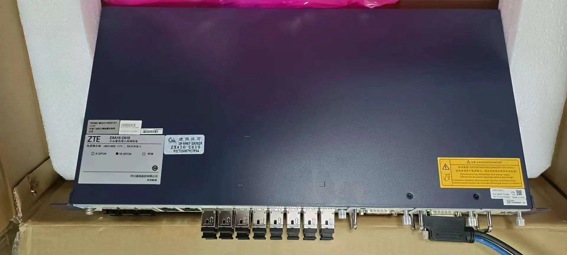 Original Zte Zxa10 C610 Gpon Xgspon Olt Optical Line Terminal Olt Fttx ...