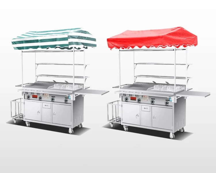 Cheap and Durable Street Food Carts - Fried Chicken & Oden