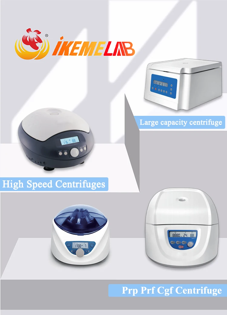 Ikeme New Design Touch Screen 12000rpm Micro High-speed Mini Hematocrit Centrifugal Small ...