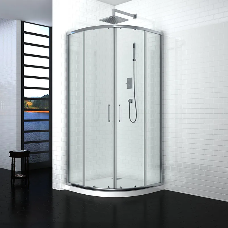 Aluminium Profiles Sliding Door Glass Bathroom Modular Easy Access ...