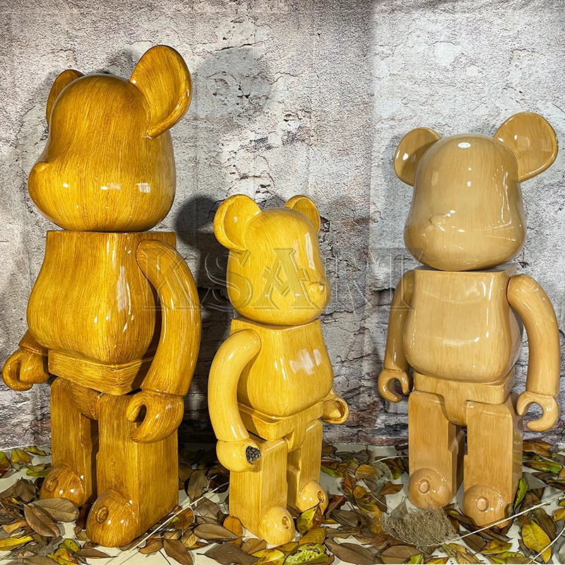 Resin Bear Bricks Fiberglass Sculptures Resin Crafts Large Ornaments ...