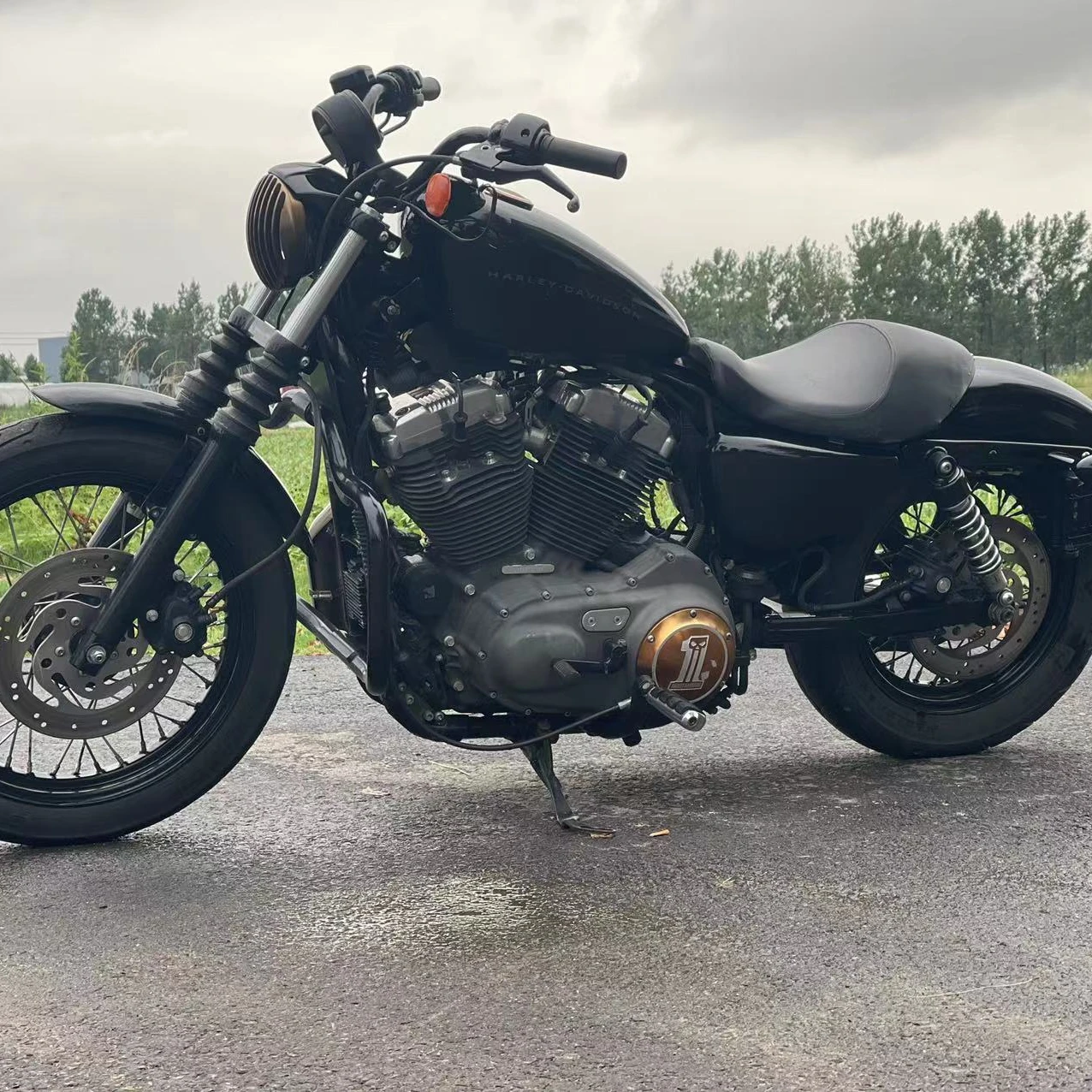 Automatic Davidson Dyna Backrest Rack Led Tail Light Trunk Tour Pack ...