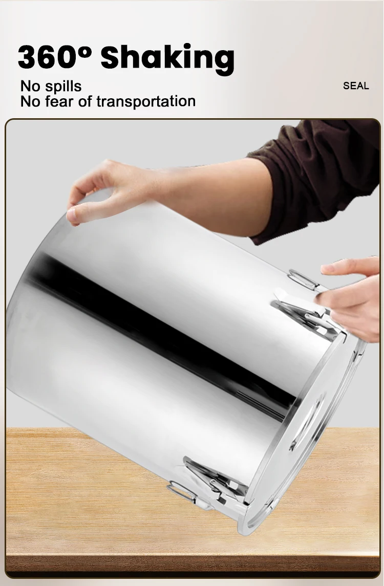 DaoSheng Restaurant Equipment Rice Bucket Storage Pot Stainless Steel ...