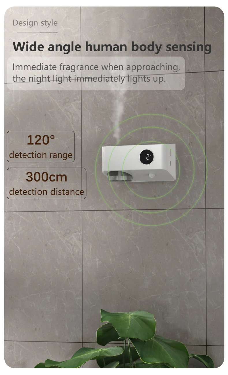 New Design Rechargeable Aroma Diffuser Body Sensing Essential Oil ...