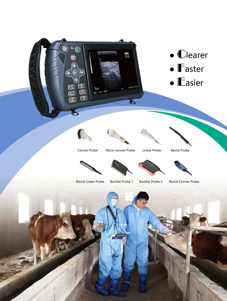 Portable Ultrasound Machine Veterinary Full-digital Ultrasound Scanner ...