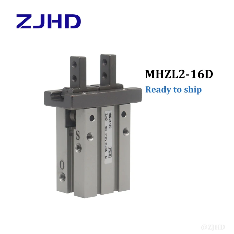 Zjhd Mhzl2-16d Parallel Type Air Gripper Long Stroke Type Pneumatic Air Cylinder Pneumatic ...