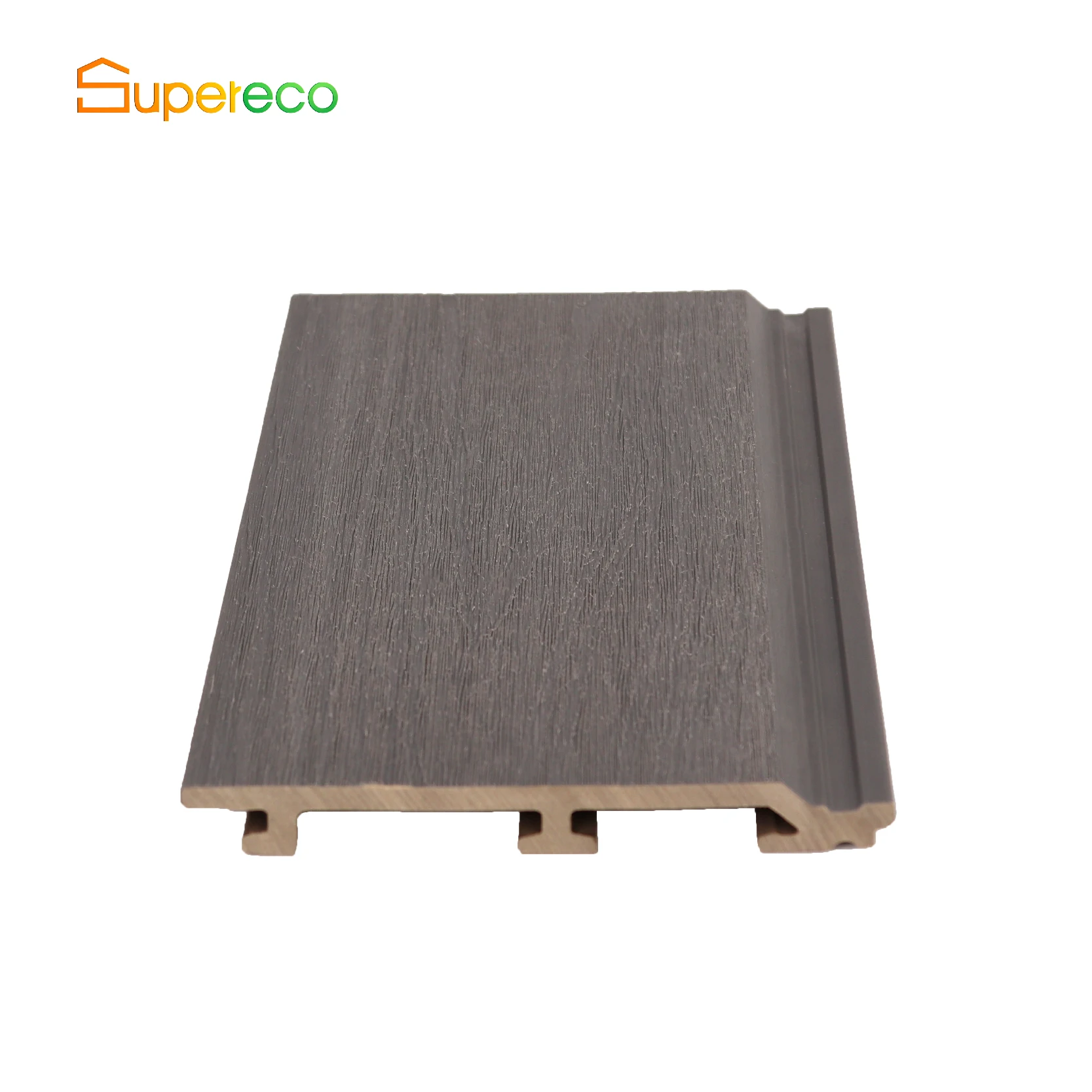 Minimalist WPC Fluted Wall Panel Fire Retardant Eco-Friendly Moisture ...