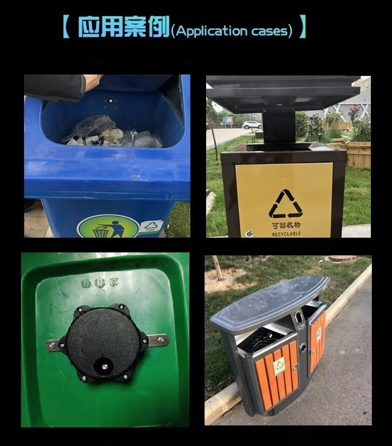 Ultrasonic Empty Detection Wireless Lora / Lorawan Trash Bin Fill Detection Sensor For Trash ...