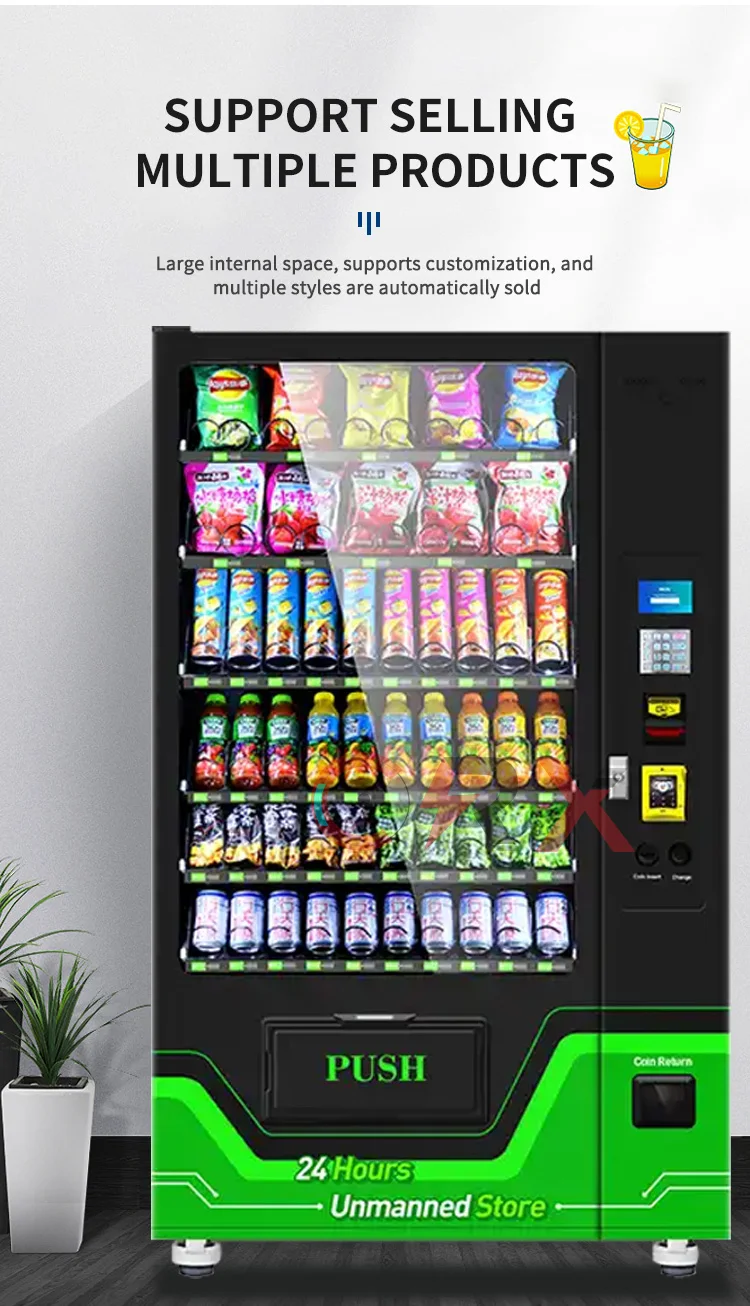Cheap Wholesale Vending Machine Snack and Drink Combo Vending Machine ...