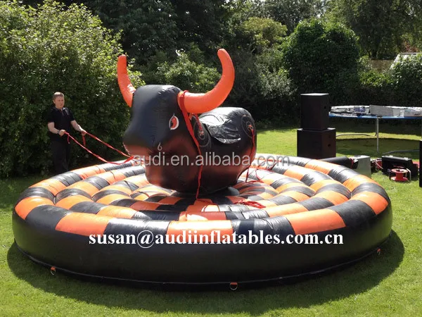 Inflatable Mechanical Bull Rodeo Amusement Park Inflatable Rodeo Bull ...