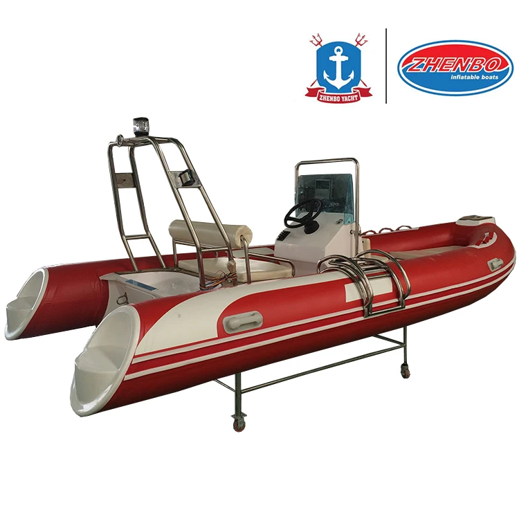 ZHENBO RIB480B - Durable 16ft Fiberglass RIB for Fishing