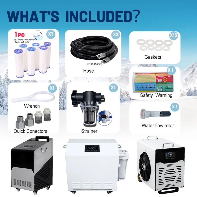 1HP Ice Baths Chiller - Efficient Cooling & Heating