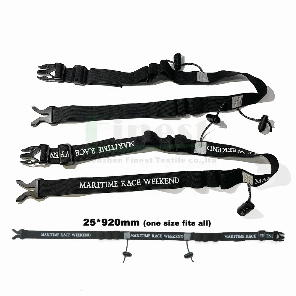 Factory Triathlon Race Number Belt Elastic Marathon Running Race Bib ...