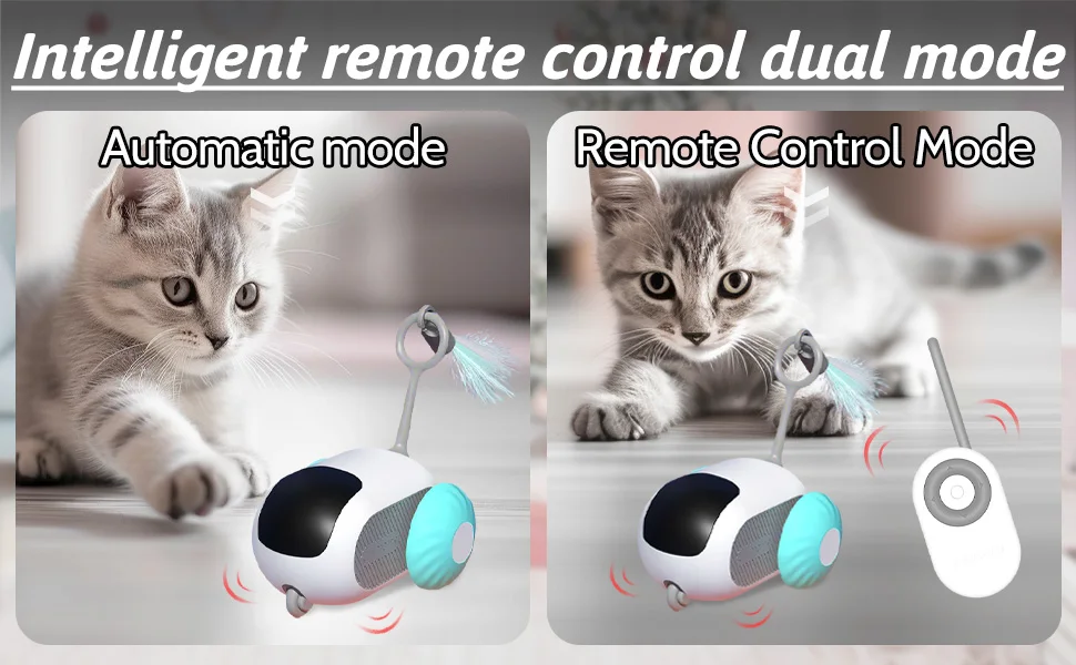 USB Moving Interactive Remote Control Smart Electric Cat Toy