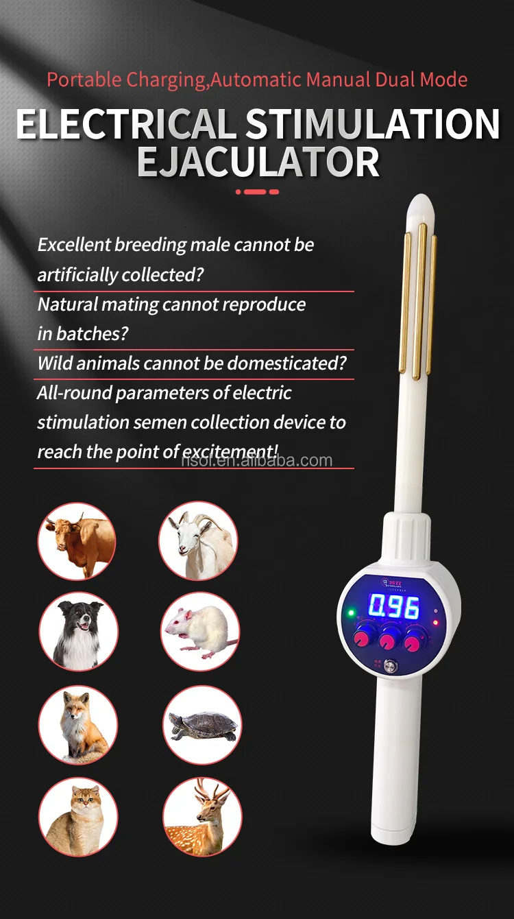 Veterinary Semen Collection Equipment Animal Electro Ejaculator ...